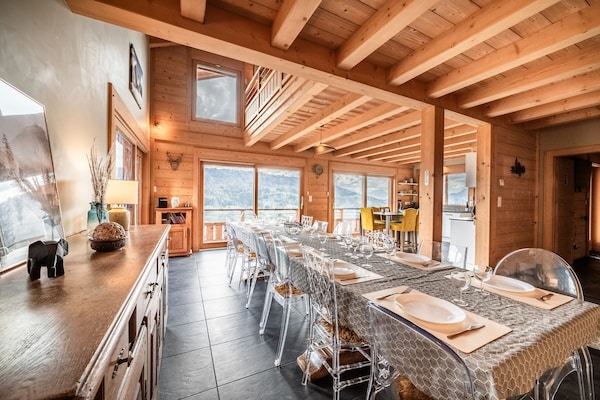 Chalet 'Célestine 7 Chambres - Sauna' With Mountain View, Private Terrace And Wi-fi - Morillon