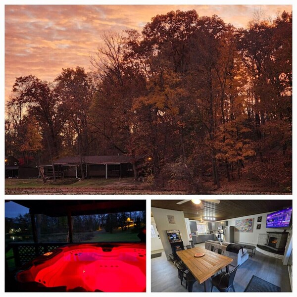 Turkey Trot & Silly Goose At Heron Hill Retreat 2 Hot Tubs On Lake! - Hudson, OH