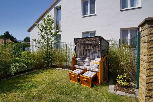 Hafennahe 1-raum-ferienwohnung Mit Kleinem Garten - Haus Windland Fewo 24 - Haus - Rügen