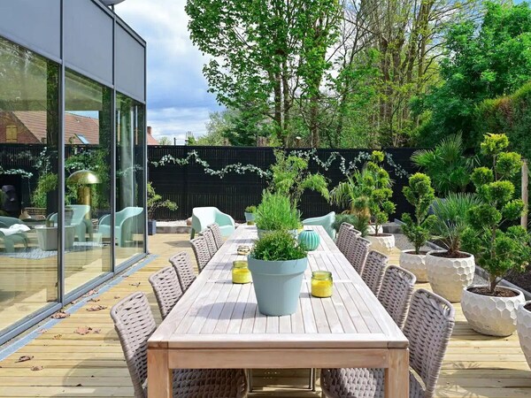 Villa D'architecte à Marcq-en-barœul Avec Jeux, Wifi, Clim Et Parking - Marcq-en-Barœul