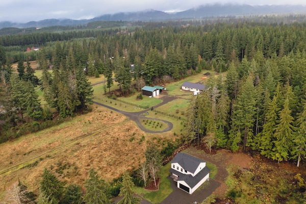 New The Evergreen Sanctuary - Family Friendly, Pool Table, Starlink, Bbq - Forks, WA