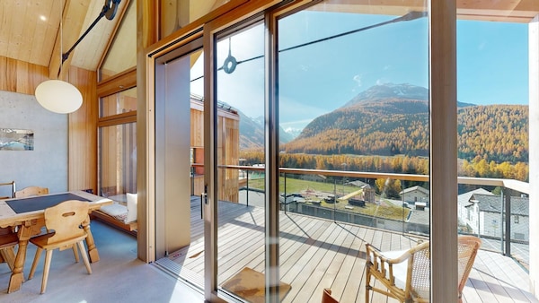 Apartment Julier Nouva - Ferienwohnung Mit Bergblick - Pontresina