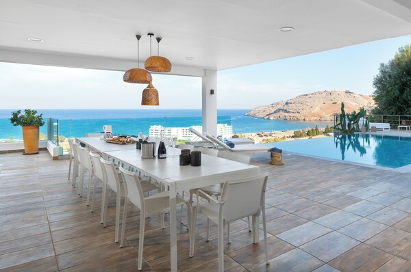 Luxury Villa Oceania Lindos With Private Infinity Pool And Seaview - Lindos