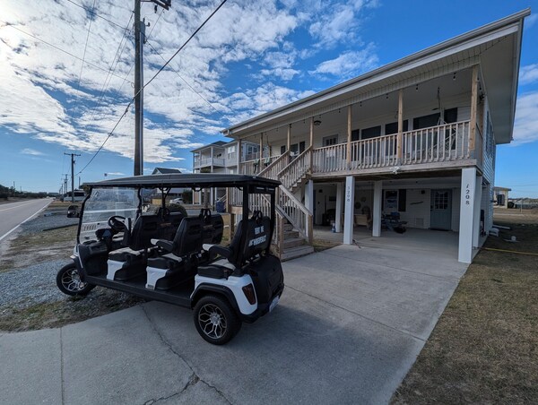 3-bedroom House With/ Golf Cart- Top Unit - Topsail Beach, NC