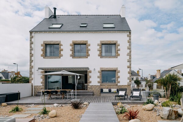 Vakantiehuis 'La Perle' Met Uitzicht Op Zee En Jacuzzi - Loctudy