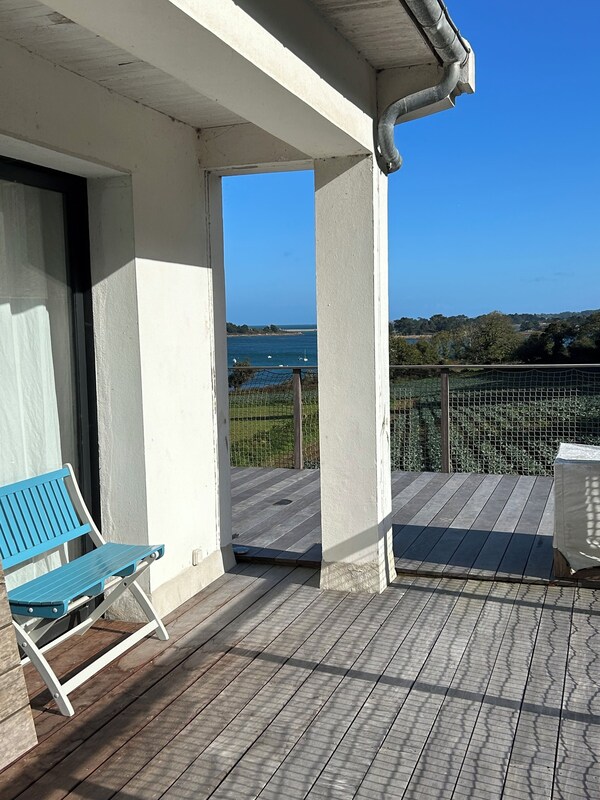Loue Maison Vue Port & Mer à Port-blanc, Côtes Darmor - 5 Chambres, 8 Couchages - Penvénan