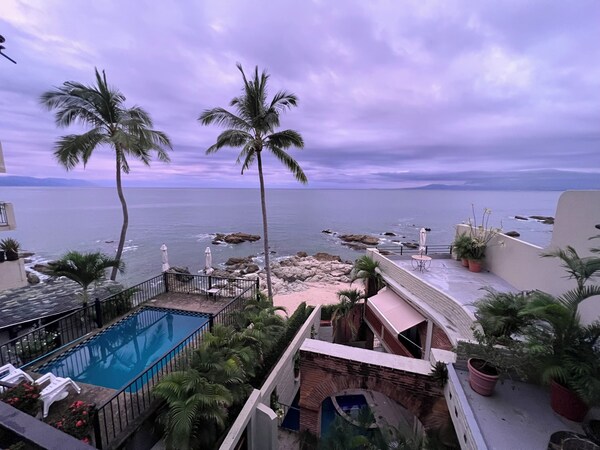 Vida Alta & Sol At Casa Tres Vidas - Open Air Beachfront Villa With Pool/jacuzzi - Puerto Vallarta