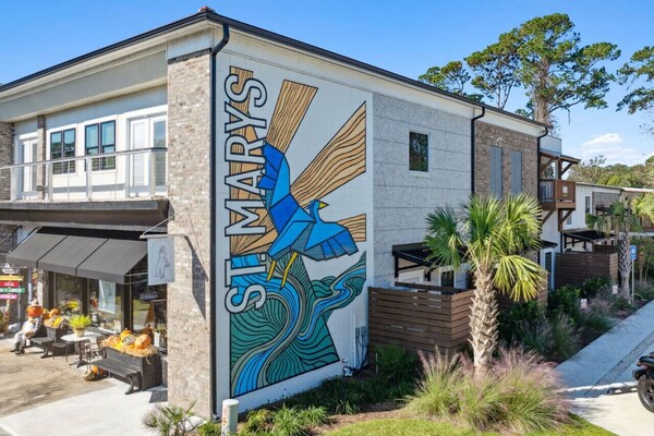 #G 2-story, Modern Rustic Apt In Cntrl Downtown - Crooked River State Park, St Marys