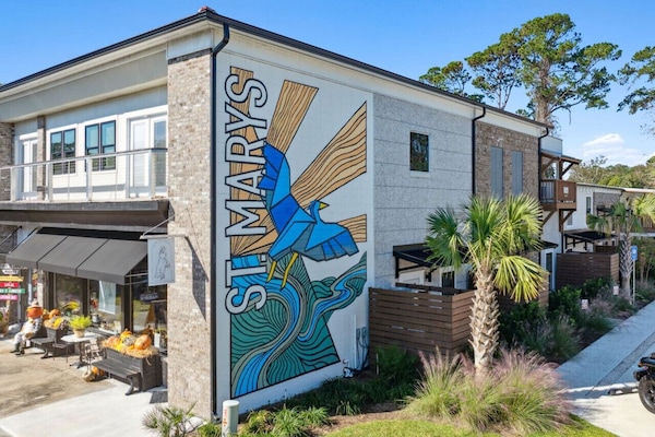 #G 2-story, Modern Rustic Apt In Cntrl Downtown - Crooked River State Park, St Marys