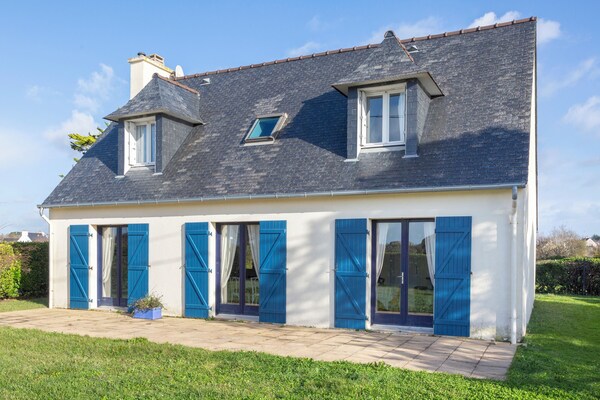 Ferienhaus 'Ty Mamm, 5 Min Plage, 3 Chb' Mit Privater Terrasse, Privatem Garten Und Wi-fi - Guilvinec