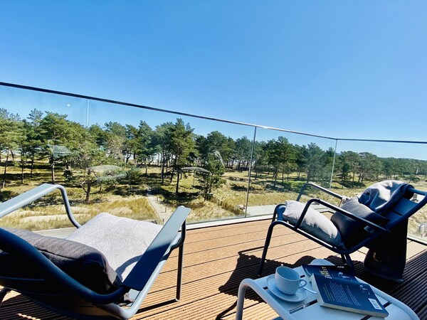 Luxus Ferienwohnung Penthouse 17 In Prora Düne 7 Mit Seeblick-balkonen - Binz