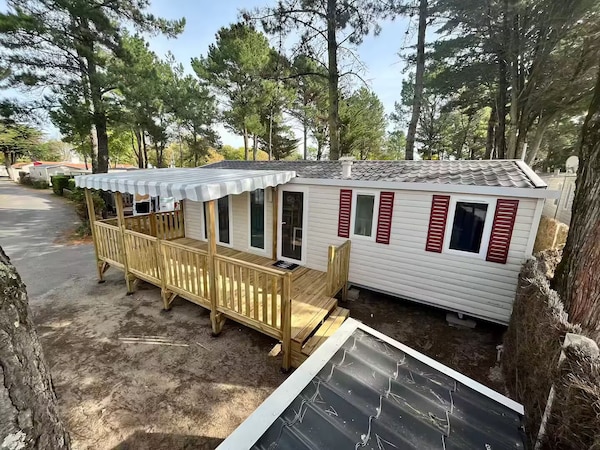 Charming Mobilhome 8 Persons Near The Beach Of The Demoiselles - Vendée