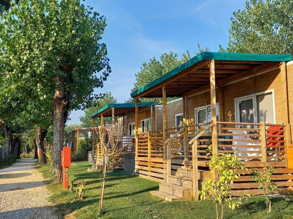 Vacation Park Della Colombaia Mobilehome Panorama Spa Dog For 6 Persons - Manerba del Garda