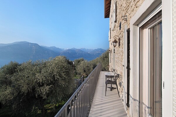 Appartement Oliva (45 M2) Met Gedeeld Terras, Sauna En Uitzicht Op Het Meer - Limone Sul Garda