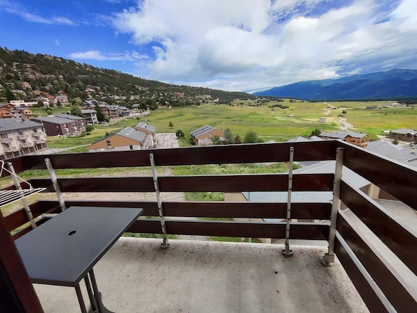 Appartement L'élan  Moderne Comfort Op 1 Km Van De Skipistes, Balkon & Bergzicht - Les Angles