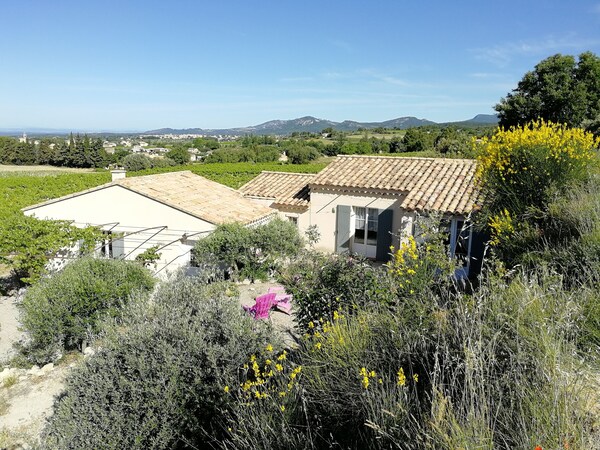 Maison De Campagne De Charme, Pied Ventoux, 3 Chambres Calme Et Vue Magnifique - Crillon-le-Brave