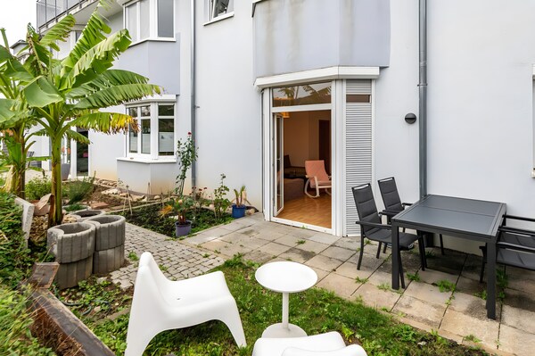 Ferienwohnung 'Haus Castellbergblick 3 Whg' Mit Bergblick, Privater Terrasse Und Eigenem Garten - Heitersheim