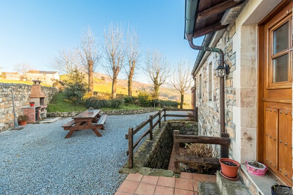 Apartamento 'Juntana 2' Con Vistas A La Montaña, Terraza Compartida Y Wi-fi - Vega de Pas