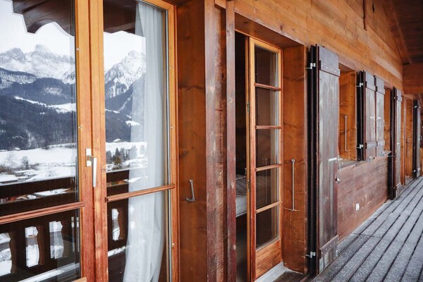 Modern 3 Br Duplex With Huge Panoramic Alps Views - Charmey
