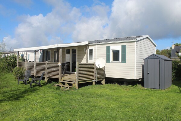 Mobile-home 6 Personnes  Dans Camping Avec Piscine  - Accès Direct Plage - Saint-Gildas-de-Rhuys