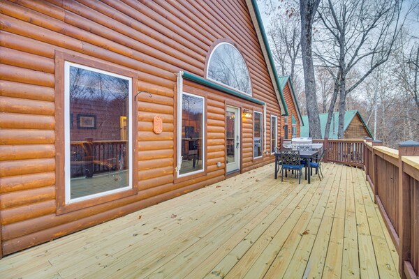 Boat Dock & Deck: Waterfront Cabin On Grand Lake - Spavinaw Lake, OK