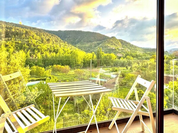 Apartamento 'Duende' Con Vistas A La Montaña, Balcón Y Aire Acondicionado - Montanejos