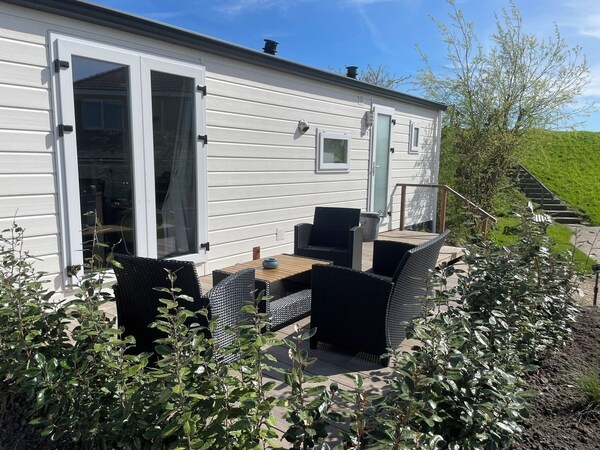 Chalet 3 Next To The Amstelmeer & Wadden Sea! Air Conditioning! Private Terrace! - Texel