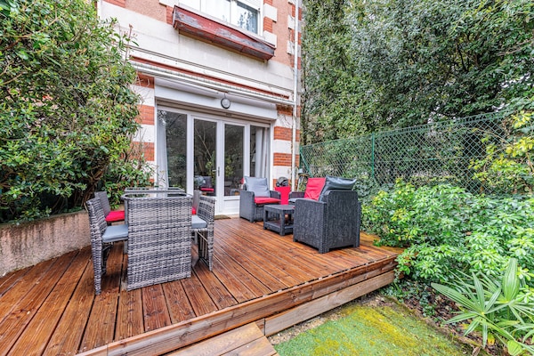 Acogedor Apartamento En Arcachon, A 300m De La Playa, Jardín, Terraza, Parking Privado 4 Personas - Andernos-les-Bains