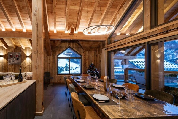 Chalet '-Spa Le Cervin' Avec Vue Sur La Montagne, Terrasse Privée Et Wi-fi - La Grave