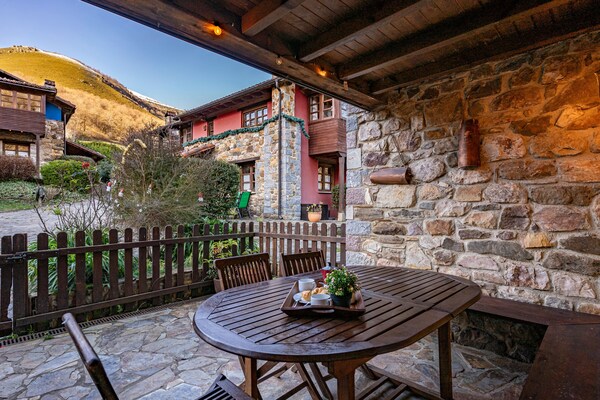 Finca 'Valle De Bueida' Mit Bergblick Und Privatem Garten - Asturien