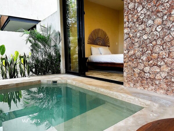 Spacious 2 Br Apartment With Private Pool, Top Amenities - Tulum