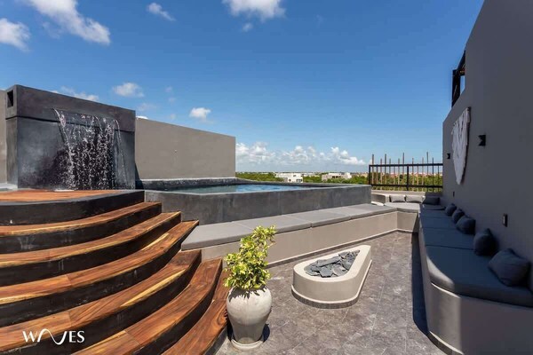 Luminous 2 Br With Roof Pool Close To Hotel Zone By Waves Management - Tulum