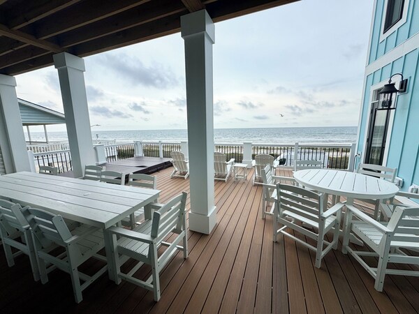 10%off Summer25bookings!new Beach Front Home,6bd,6.5ba Elevator,pool,htd Spa!!! - Ocean Isle Beach, NC
