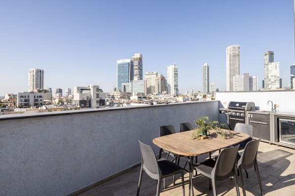 Tel-aviv Rooftop Jacuzzi Penthouse - Tel Aviv-Yafo
