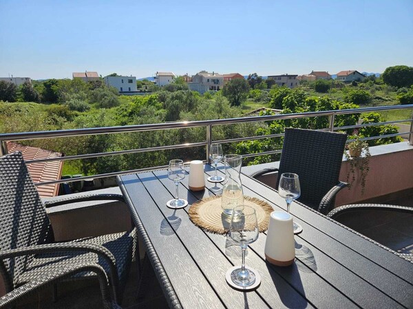 500 M To The Beach With A Unique View And Large Terrace - Zadar