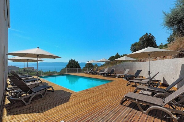 Studio Vue Mer Accès Piscine Casasoprana - Coti-Chiavari