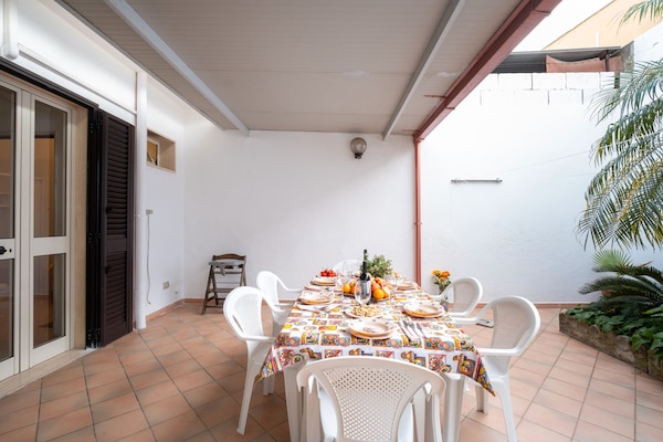 Holiday Home 'Villetta Fronte Mare White Beach' With Private Garden And Air Conditioning - Porto Cesareo