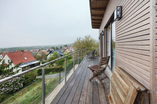 Ferienhaus 'Mit Panoramablick' Mit Bergblick, Gemeinschaftsterrasse Und Wi-fi - Quedlinburg