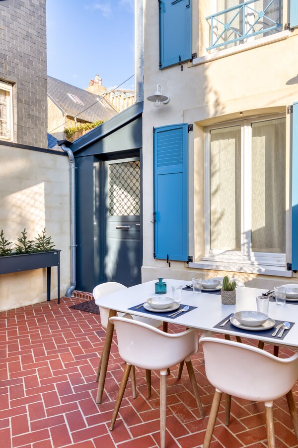 Perfect Location! Quiet Fisherman's Cottage / Terrace, Bbq, Garage, Bikes. - Deauville