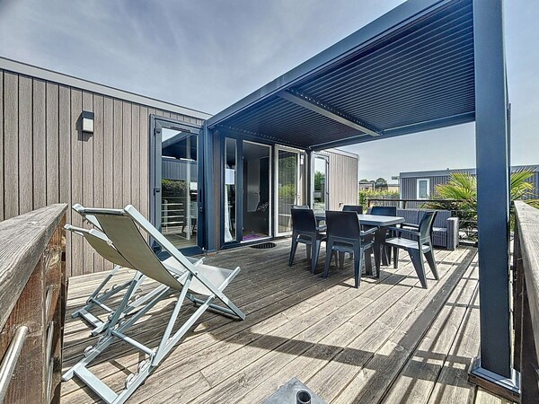 Mobile Home Comfort: 2 Rooms, Pool, Beach 200m, Parking, Wifi - Saint-Pair-sur-Mer