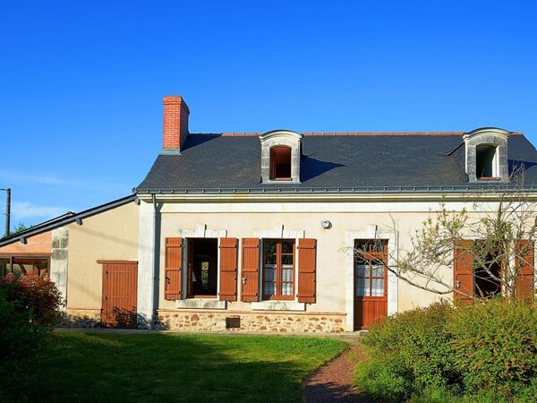 Casa Rural En Anjou Con Chimenea, Aire Acondicionado, Wifi - Beauvau