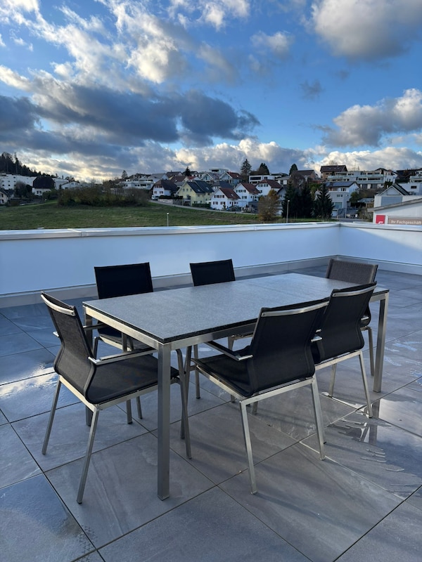 Penthouse Swiss Escape | Rooftop Terrace + Parking + Hi-speed Wifi - Aarau