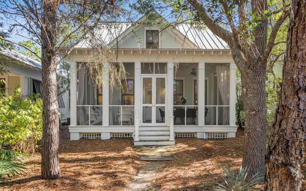 Blue Oyster Cottage In Watercolor | Steps To Seaside | Includes Golf Cart - Seaside, FL