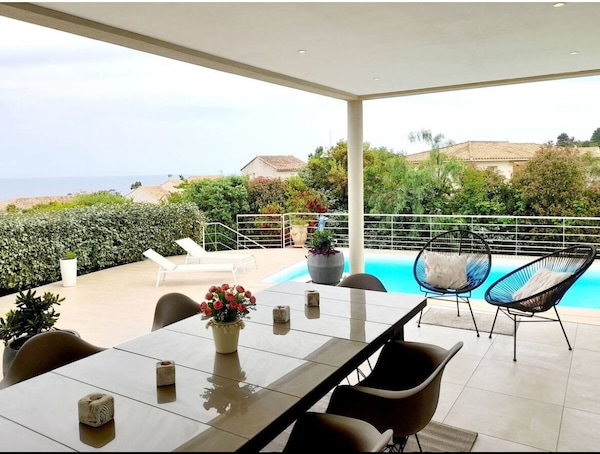 Villa Contemporaine Avec Piscine - Solenzara