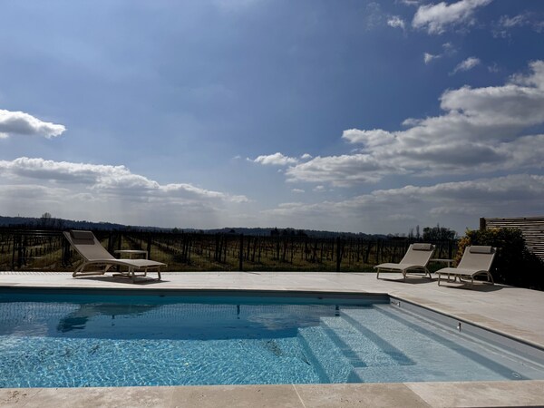 Maison Des Vignes- Vue Imprenable Piscine Vignes - Libourne