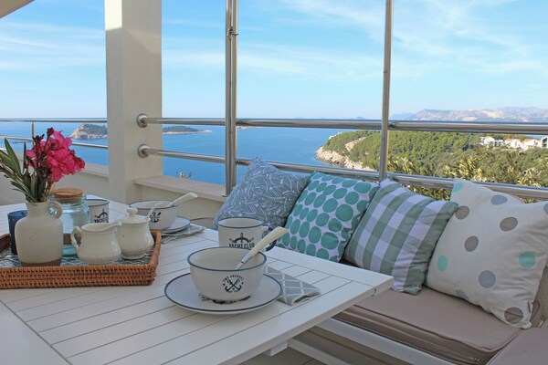 Apartment  Azzurro  With  Shared Pool And Magnificent Seaview - 察夫塔特