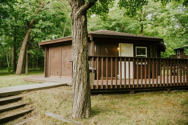 Charming Up North Octagon Cabin - Private Beach & Resort Amenities - Bemidji, MN