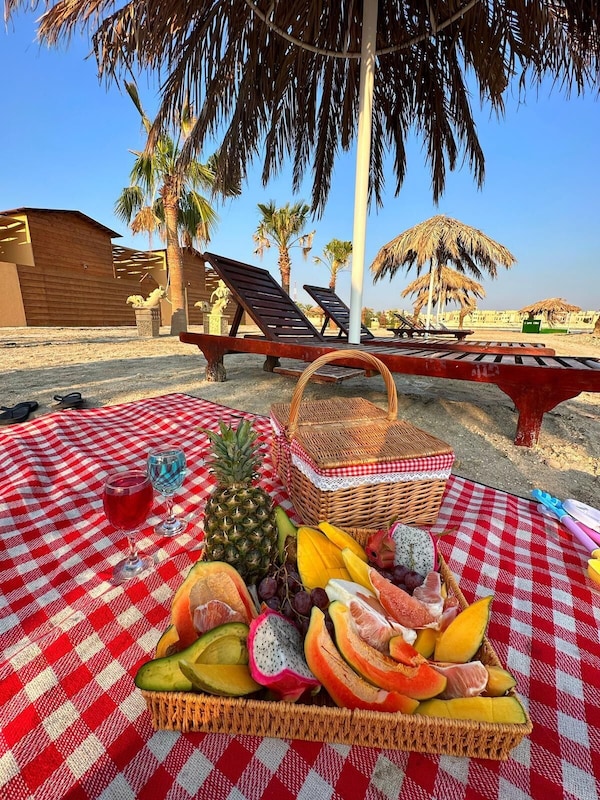 Cielo Chalet [5] With Wifi, Ac With Beach View In Nabi Saleh - Manama