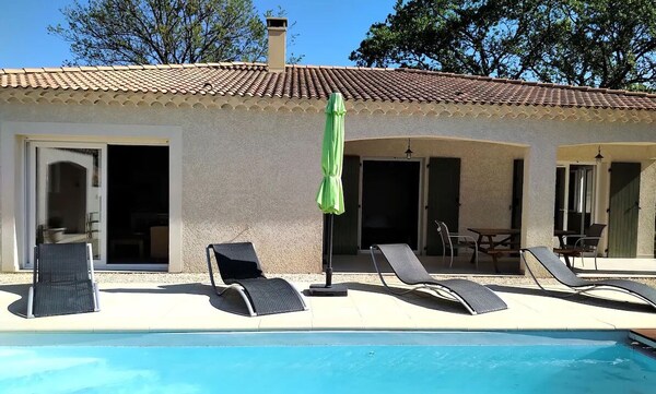 Very Beautiful House With Swimming Pool That Will Enchant Your Vacations On Fenced Land - Barjac