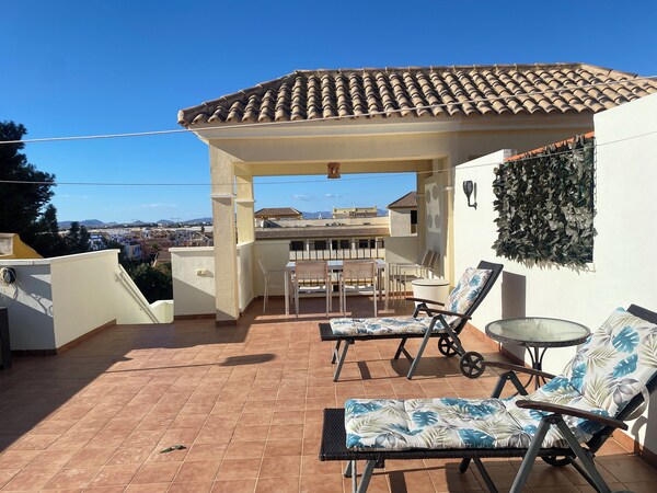 Charming 2-bedroom Penthouse Apartment With Large Private Roof Terrace - San Javier